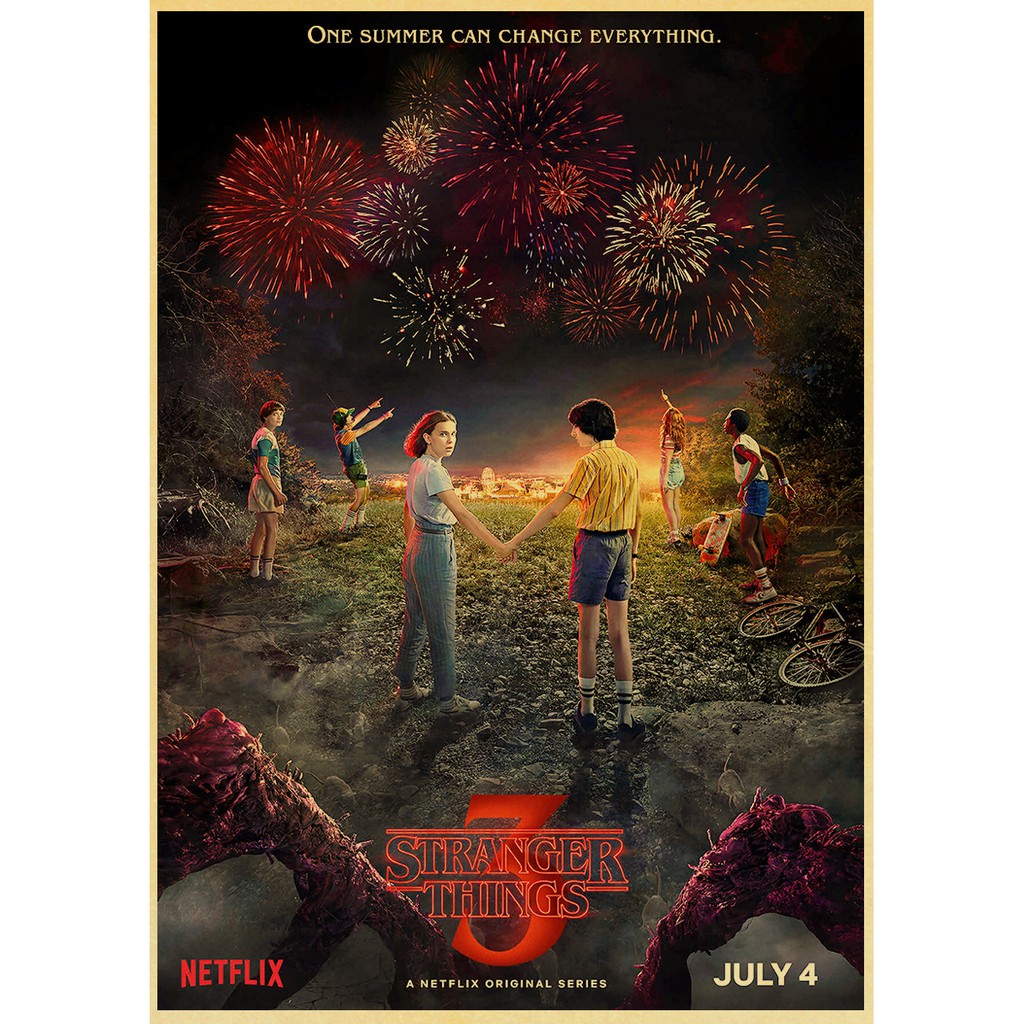 2019 New Stranger Things Season 3 Posters TV Movie kraft paper Prints ...