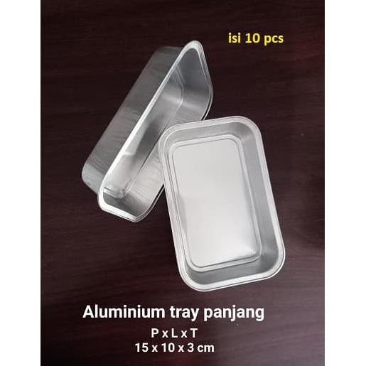 Serbu Buruan) Aluminum Tray Long Box 15x10 (Contents 10 Pcs) | Shopee ...