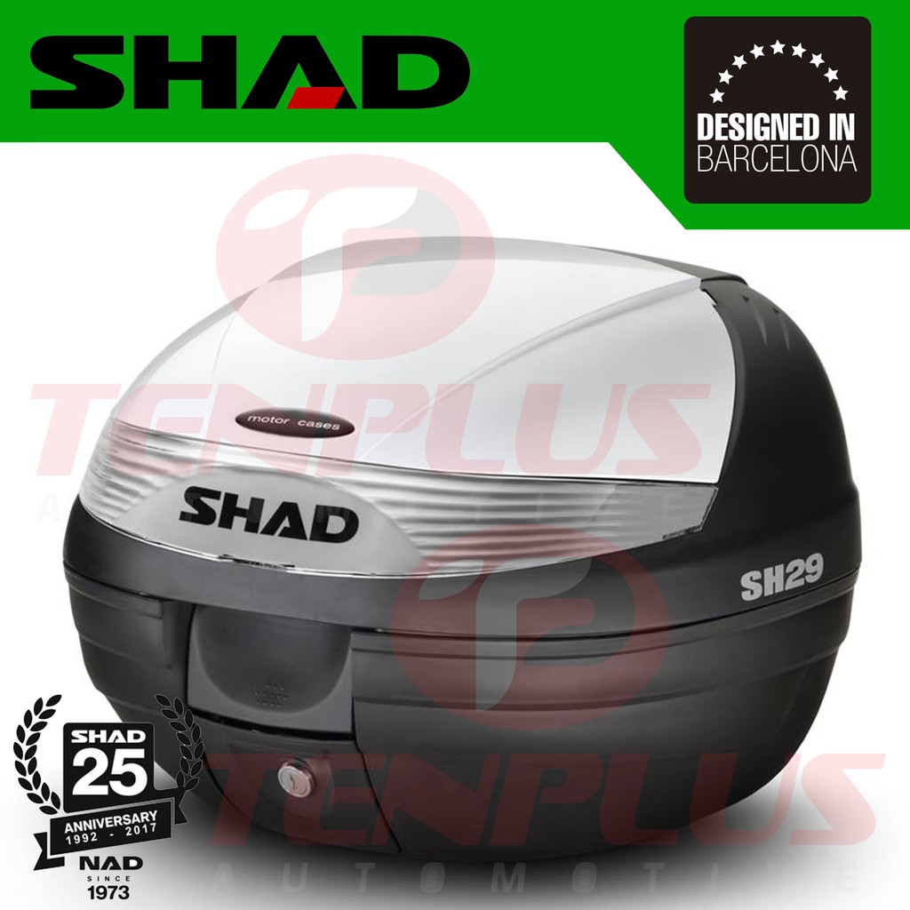 SHAD Motorcycle Box Sh29 Black/White | Shopee Philippines