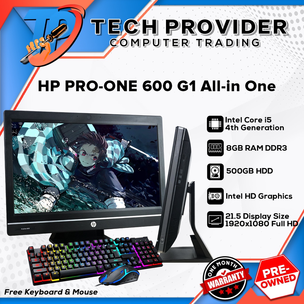 HP Pro-ONE 600 G1 All in One PC | Intel Core i5 4th Generation 8GB RAM ...