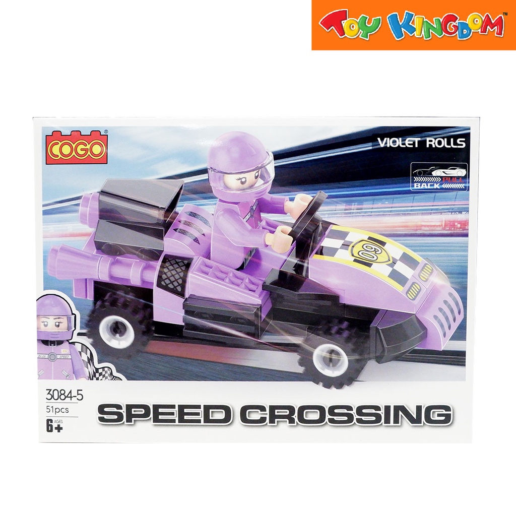 Cogo Speed Crossing Violet Rolls Building Blocks | Shopee Philippines