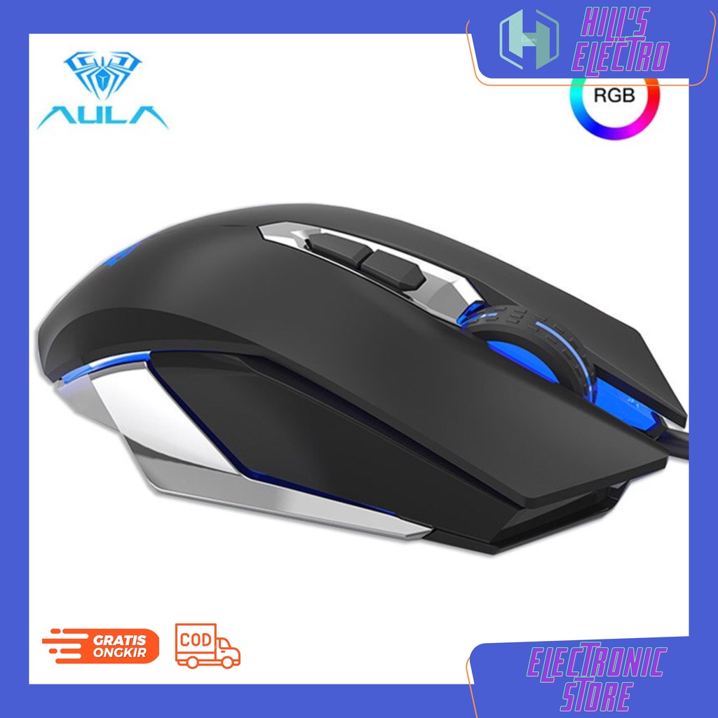 Aula S50 240DPI RGB BREATHING Macro 7 Buttons Gaming Mouse | Shopee Philippines