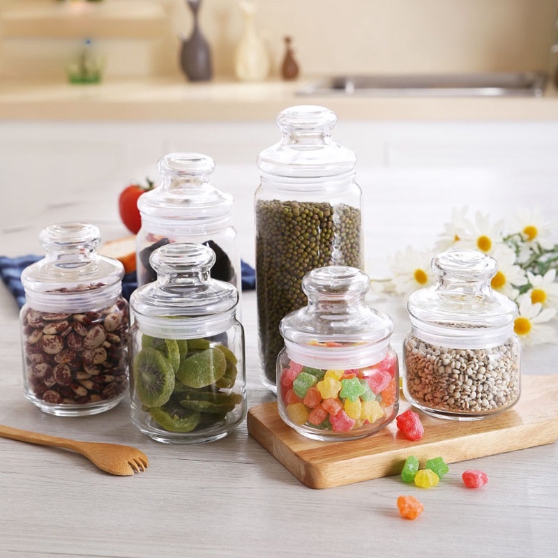 325ml Glass Sealed Cans / Food Storage Jar Spice Bottle Storage design ...