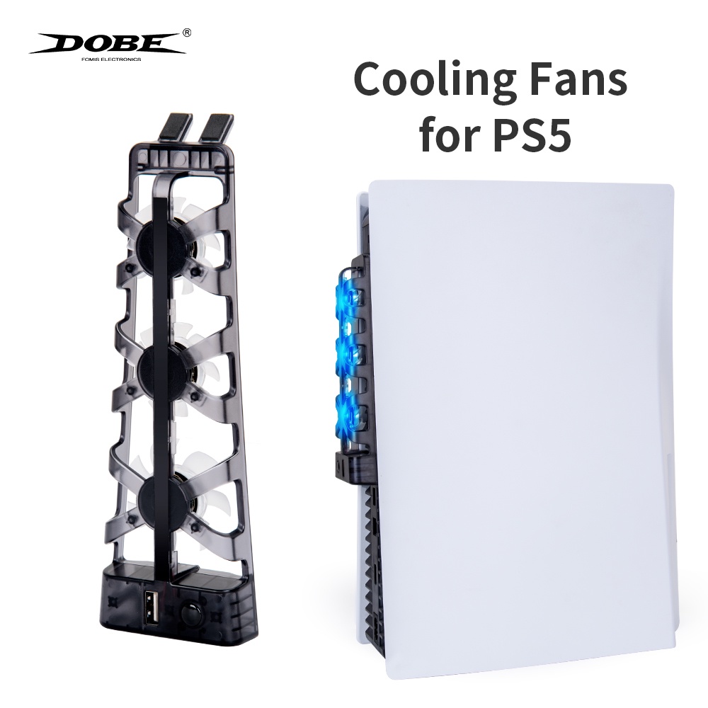 DOBE For PS5 Cooling Fan PS5 Console Cooler Fans with LED Indicator for ...