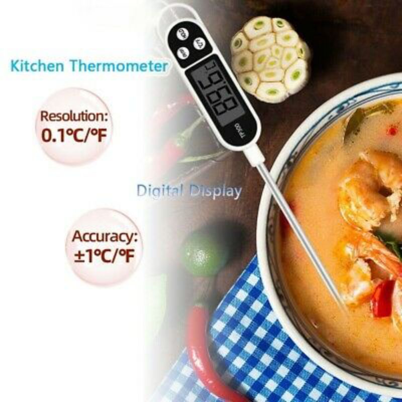 Digital Kitchen Thermometer For Meat Water Milk Cooking Food Probe BBQ ...