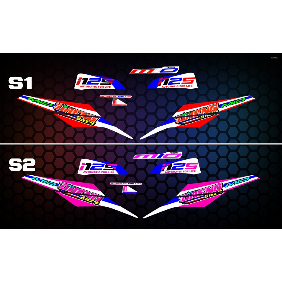 Mio i125 Stock Decals 2018-2019 Daeng Thai | Shopee Philippines