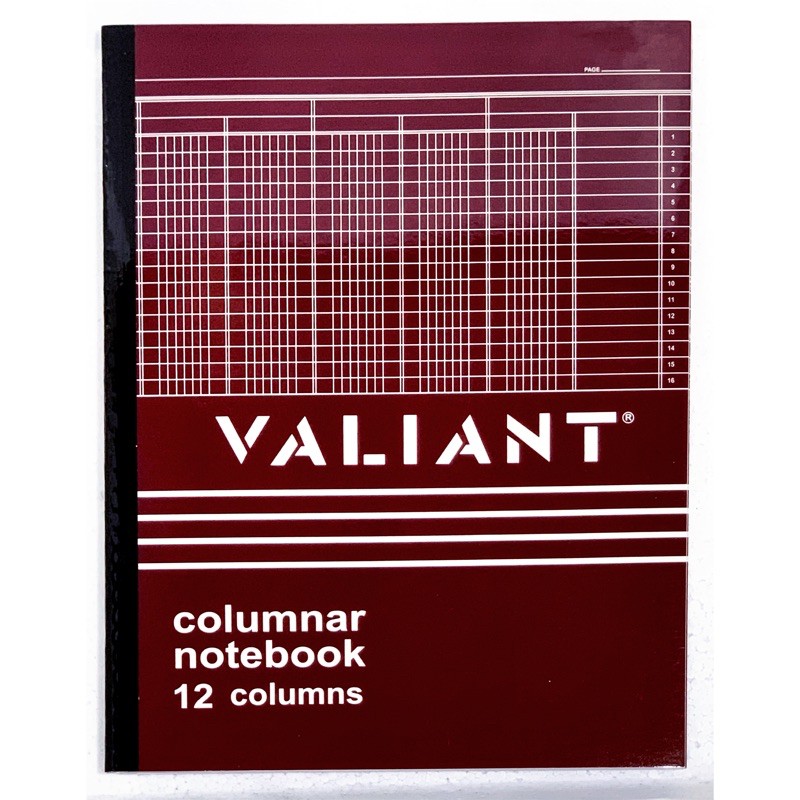 Valiant Columnar Notebook 3 columns to 14 columns, journal notebook and ...