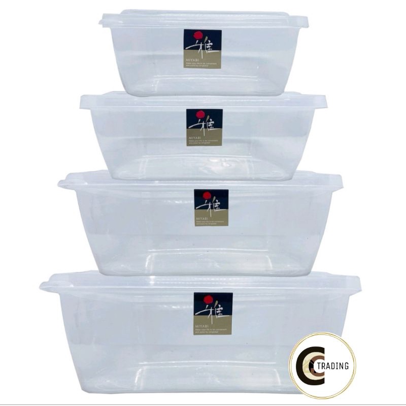 Rectangular Food Keeper (S M L XL) SOLD PER PIECE tupperware plastic ...