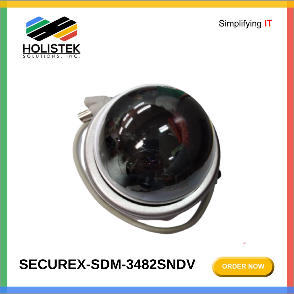 Securex 1/3"Sony Colour CCD double board,480 TV lines,0.1 lux,3.5-8mm Manual Iris Lens(SDM ...