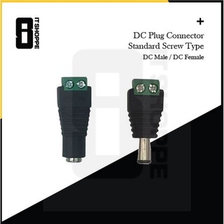 DC plug male/DC female connector High Standard Screw Type sold per ...