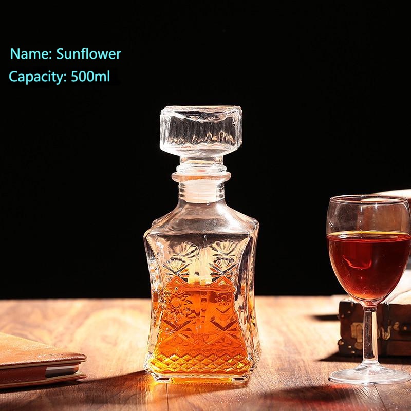 Creative glass wine bottle Wine bottle Xo whisky Decorative wine bottle ...