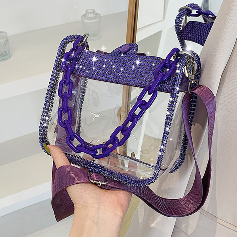 Summer Fashion PVC Shoulder Bag Luxury Design Transparent Bags Trendy ...