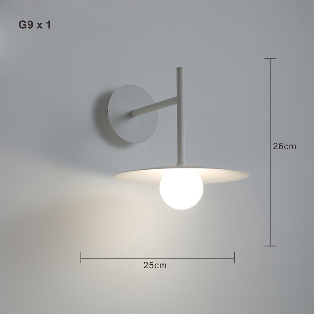 Nordic Minimalist Wall Lamp Villa Living Room Bedroom Bedside Corridor ...