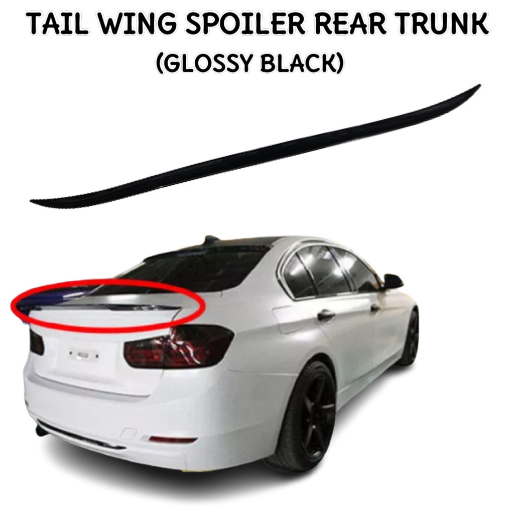 OAPC Universal 122 CM Car Rear Rubber Wing Spoiler Common Tail Wing ...