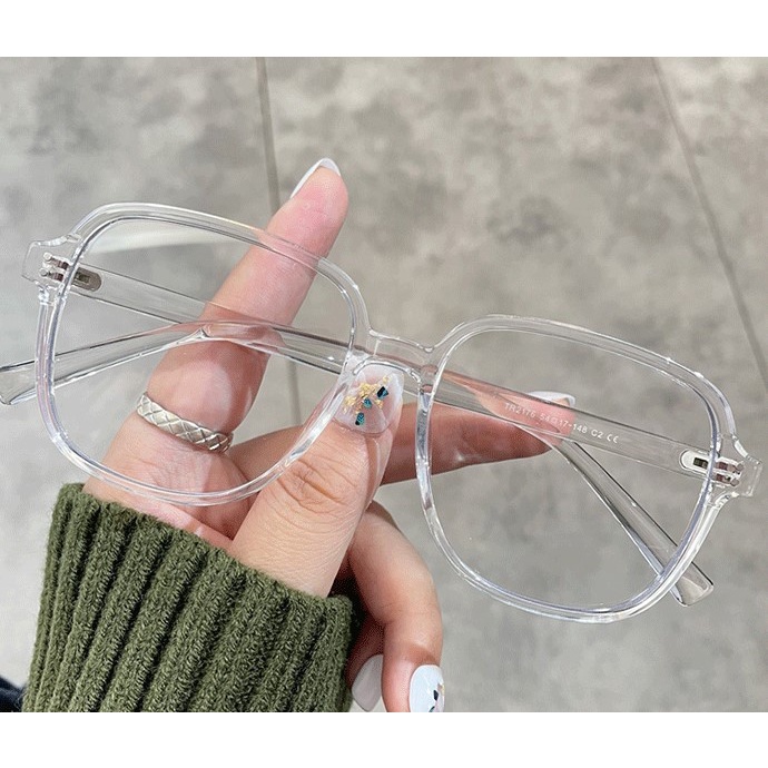 Anti Blue Light Radiation Anti Fatigue Myopia Glasses Female Korean Goggles Big Face Plain Face