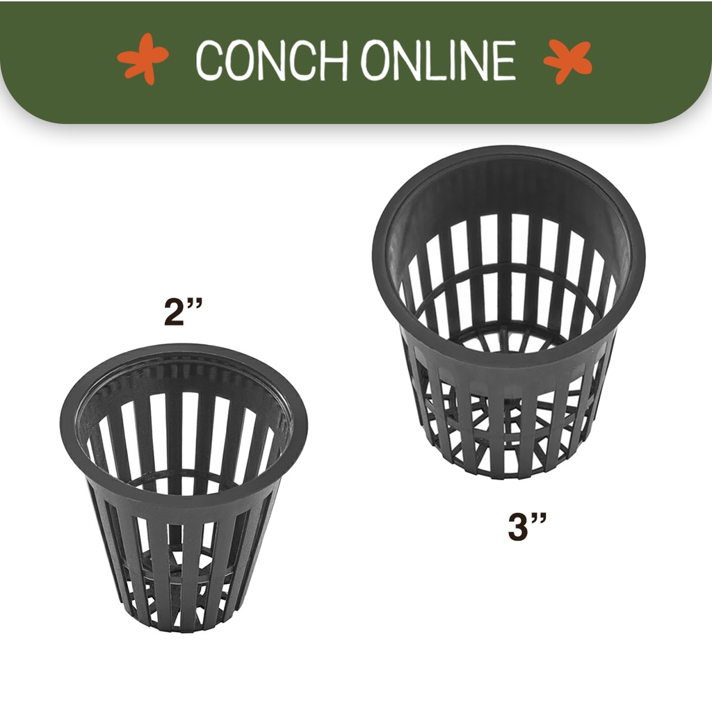 Net Pots Hydroponics Heavy Duty Net Cups 2 Inch 3 Inch Aquaponics ...