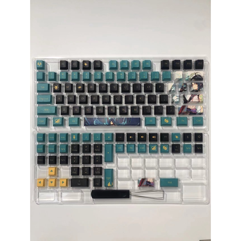 Genshin Impact Keycaps Hutao Youla Game Character Anime Keycap Cherry ...