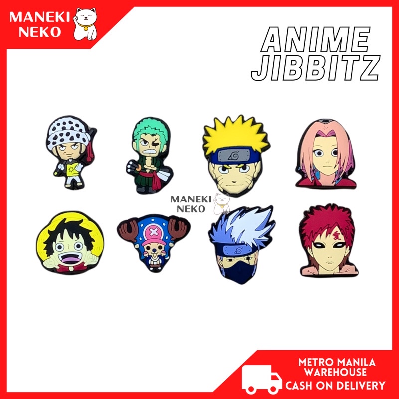 Anime Naruto and One Piece Inspired Crocs Jibbitz | Shopee Philippines