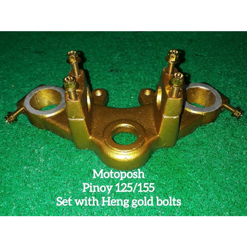 Motoposh Pinoy 125/155 set w/ Heng Gold Bolts Lowering Crown | Shopee ...