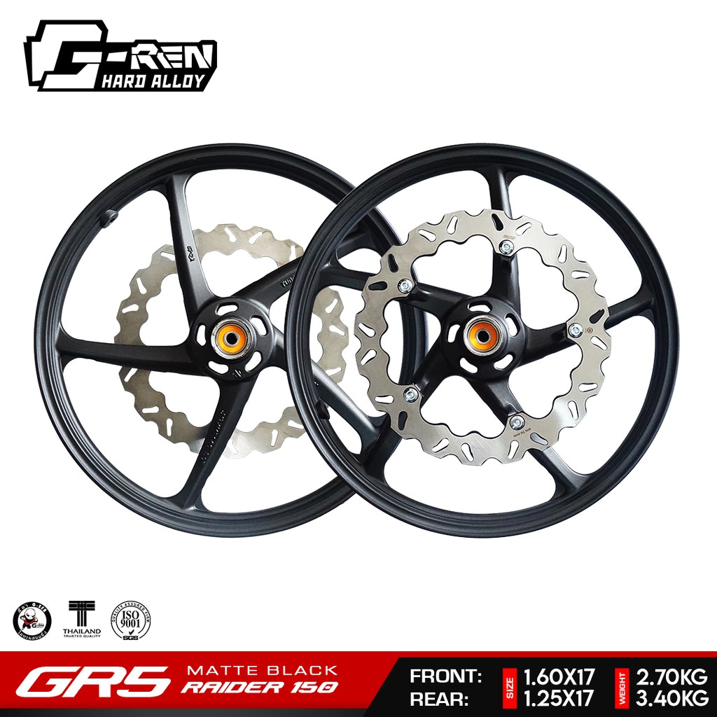 G-REN GR5 Mags For Raider 150 (1.6X1.85-17) | Shopee Philippines