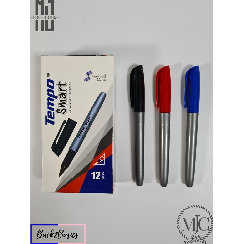 Tempo Smart Permanent Marker (12 pcs) | Shopee Philippines