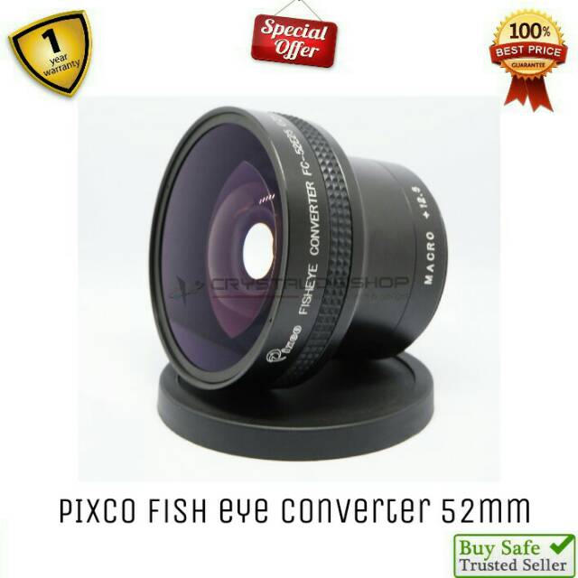 Pixco Fish Eye Converter 52mm | Shopee Philippines