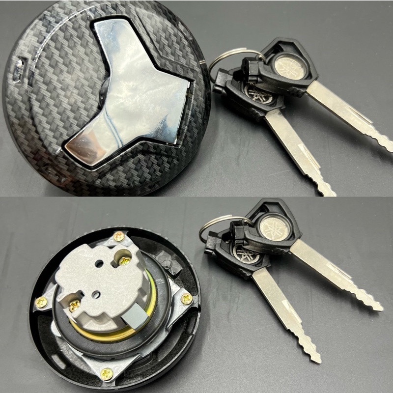 fuel gas tank cap and key set for yamaha nmax 155 v1 carbon | Shopee ...