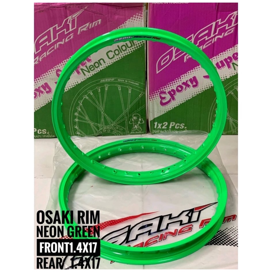 OSAKI RIM E-TYPE EPOXY NEON GREEN 1.4X17 (1SET) | Shopee Philippines