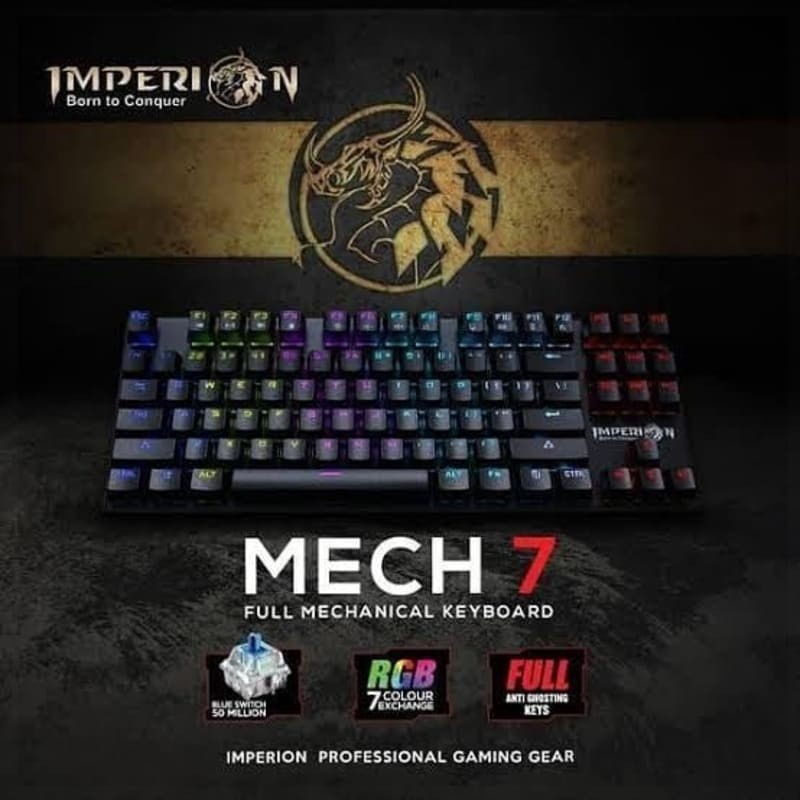 Imperion Mech 7 RGB Mechanical Gaming Keyboard | Shopee Philippines