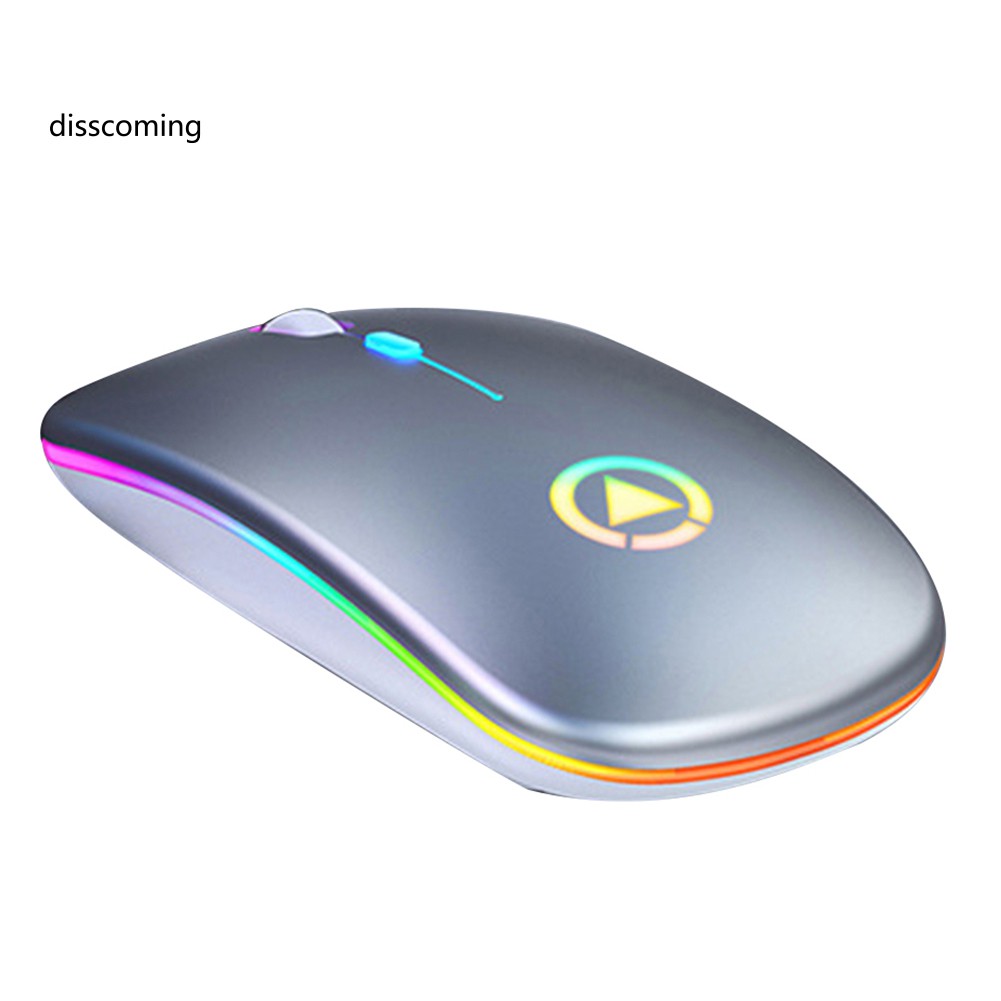 WB-Rechargeable Wireless Silent Colorful LED Mice Optical Ergonomic ...