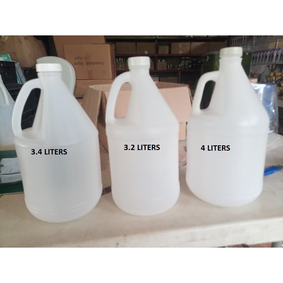 GALLON ROUND WHITE WITH CAPACITY OF 500ML 3 2L 3 4L 4L Shopee