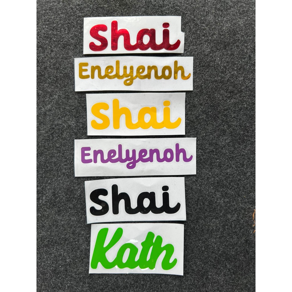 Personalize Custom Name Decals Sticker For Tumbler's ( AquaFlask ...