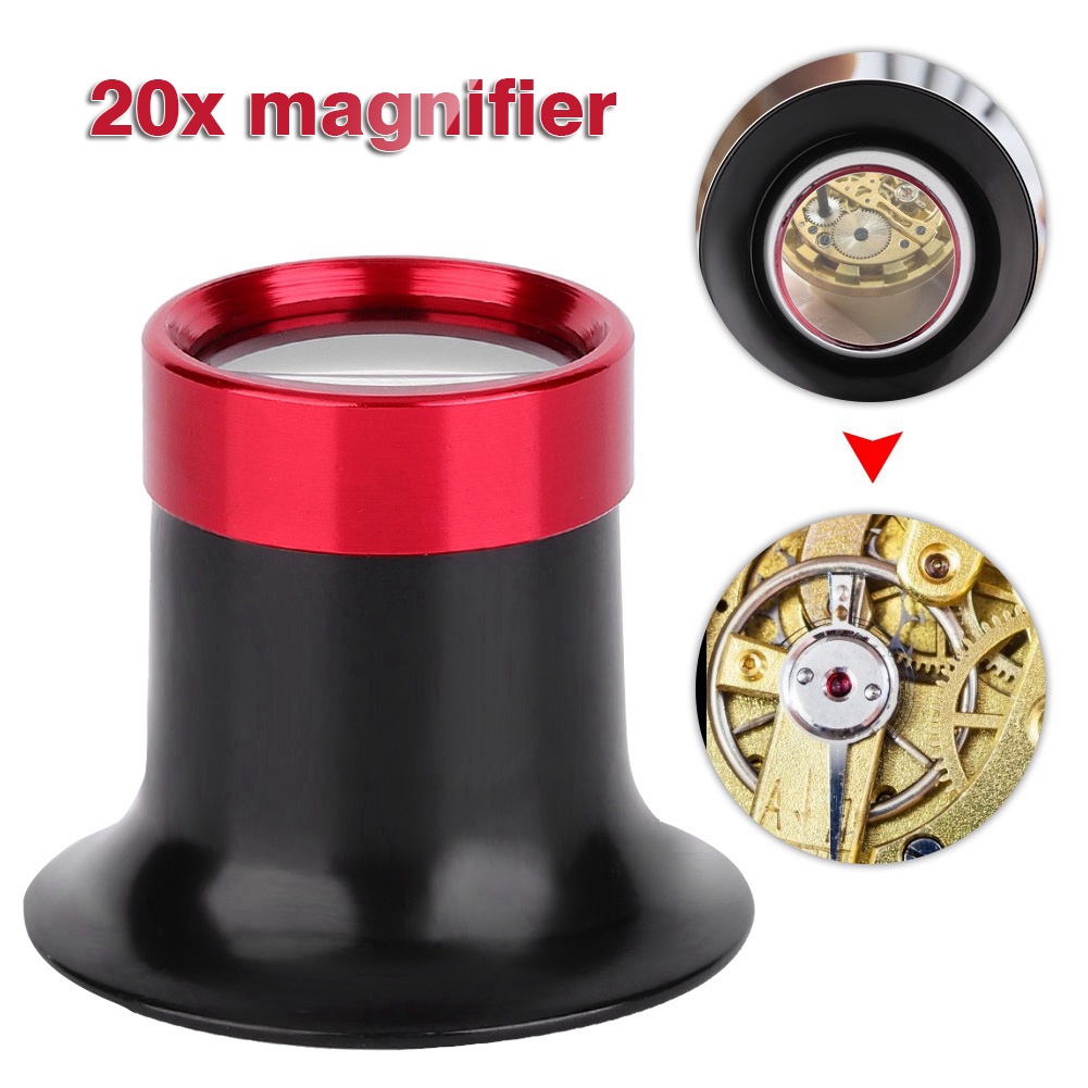 20X Magnifying Glass Loupe Watch Repair Magnifier Tool For Watchmakers ...