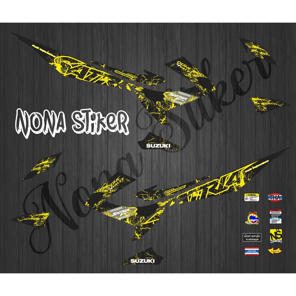 Satria FACELIFT PLETEK STRIPING DECAL Sticker | Shopee Philippines