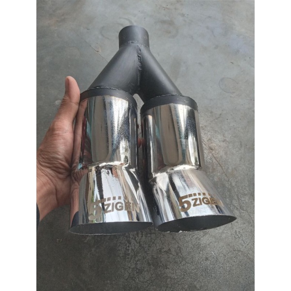 5zigen car exhaust, 5zigen car racing exhaust with 2 branches, car ...