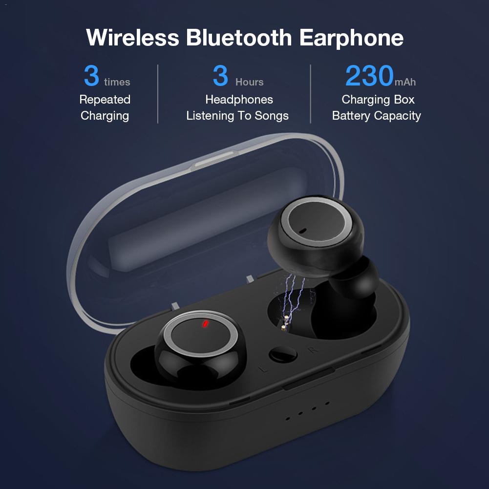 Y50 Tws Wireless Sports Bluetooth Touch 9D Stereo With Mic Waterproof ...