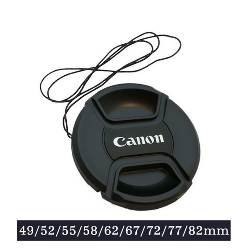 Snap-on Lens Cap Cover with Cord for Canon | Shopee Philippines