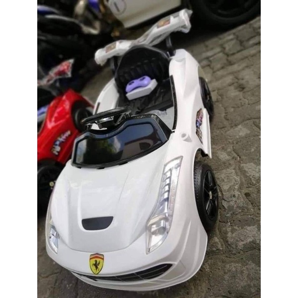 MINI FERRARI RIDE ON TOY CAR FOR KIDS RECHARGEABLE | Shopee Philippines