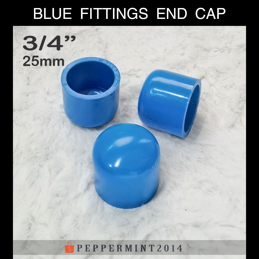 Poly Blue End Cap Waterline Fittings Live Connection Potable Fitting ...