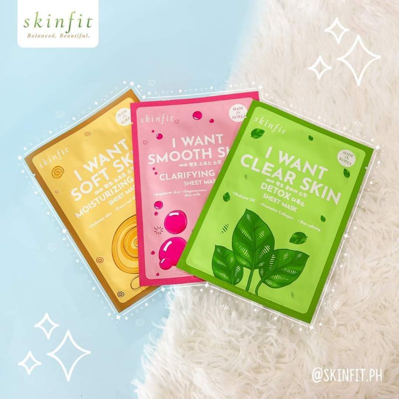 SKINFIT X BRILLIANT SHEET MASK | Shopee Philippines