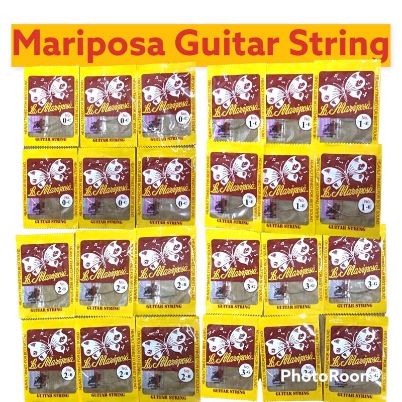 Mariposa Guitar String # 0, 1, 2, 3 (SOLD per 6 pcs per number ...