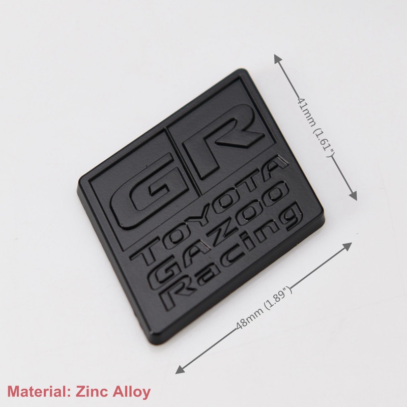 3D Car Emblem Sticker GR SPORT Front Hood Grille & Rear Trunk ...