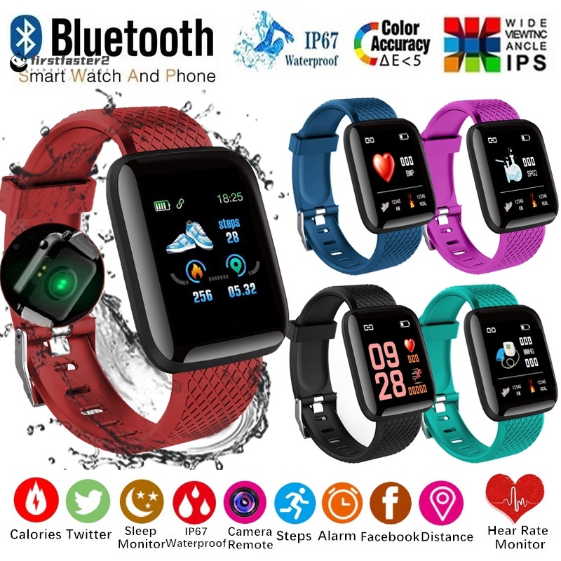 116 Plus smartwatch Bluetooth smartwatch heart rate pressure monitor ...