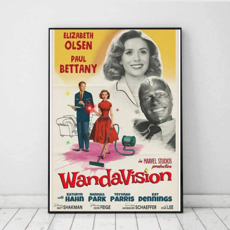 Classic Marvel WandaVision retro vintage A3 poster wall decoration ...