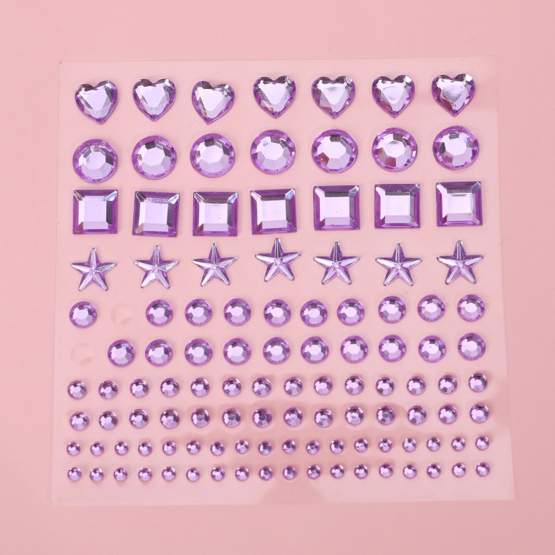 Heart Shape Sticker Rhinestones Acrylic Beads Scrapbooking Car Book ...