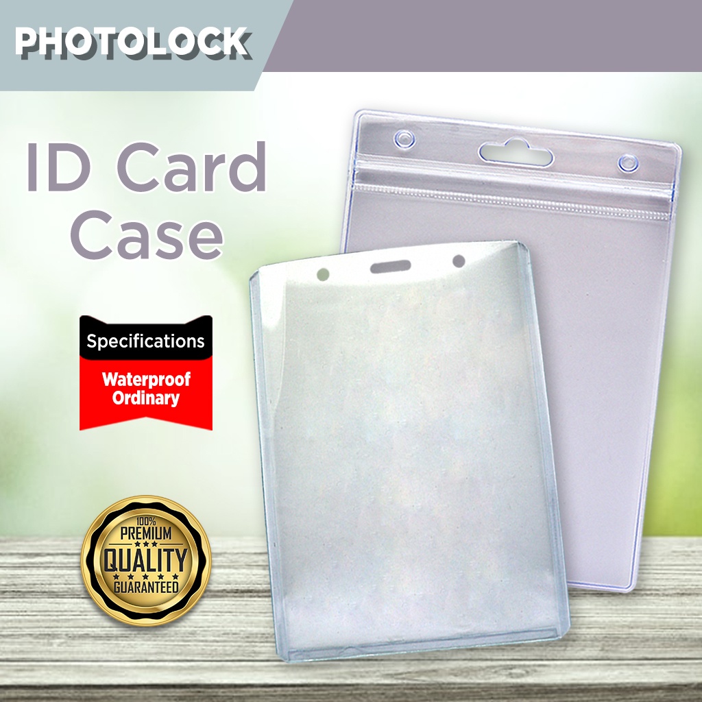 A6 ID CARD CASE HOLDER WITH ZIP LOCK WATERPROOF Vertical [5-pcs per ...
