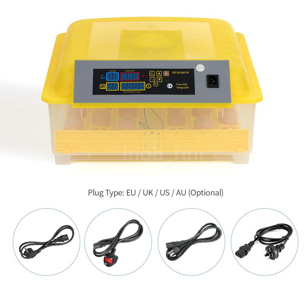 HF♥48-Eggs Intelligent Automatic Egg Incubator Temperature Control ...