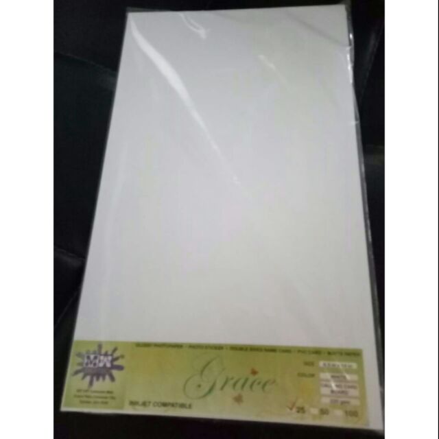 220gsm Vellum / Calling Card Board 20 and 25pcs 8.5x14 inches | Shopee ...
