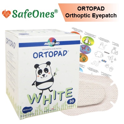 FDA APPROVED ORTOPAD Orthoptic Eye Patch White | Beige- UNISEX Box 50s ...