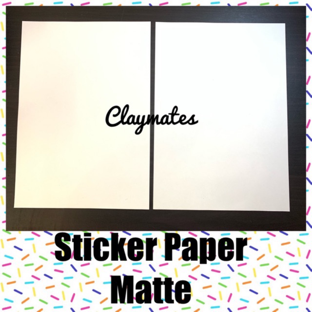 Matte Sticker Paper A4 (Blue Backing) | Shopee Philippines